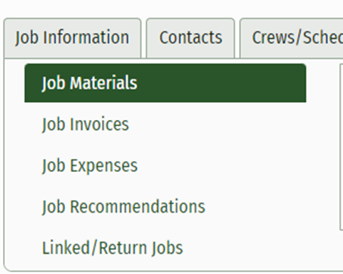 Job Processing Tab